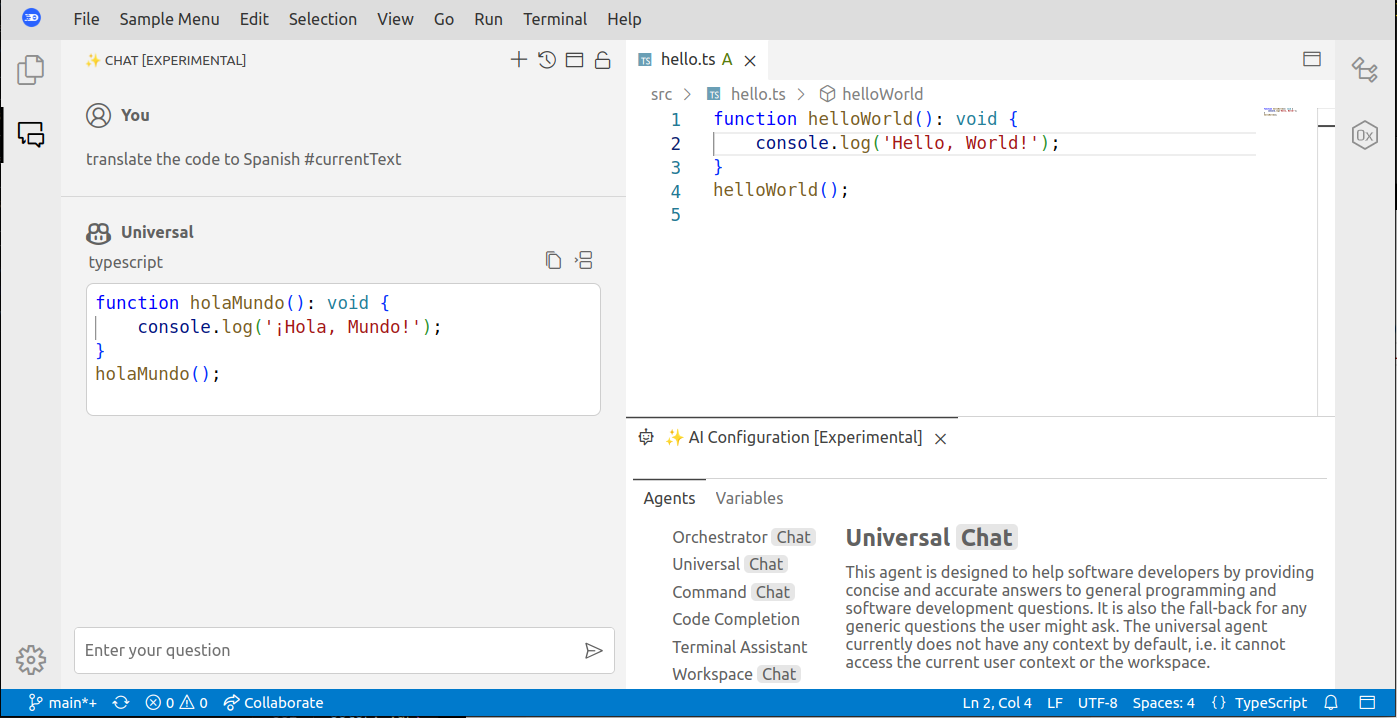 AI Support in Theia IDE - Mozilla Builders